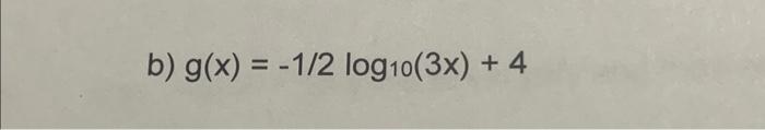Solved 2. For each function: i) State the transformations | Chegg.com