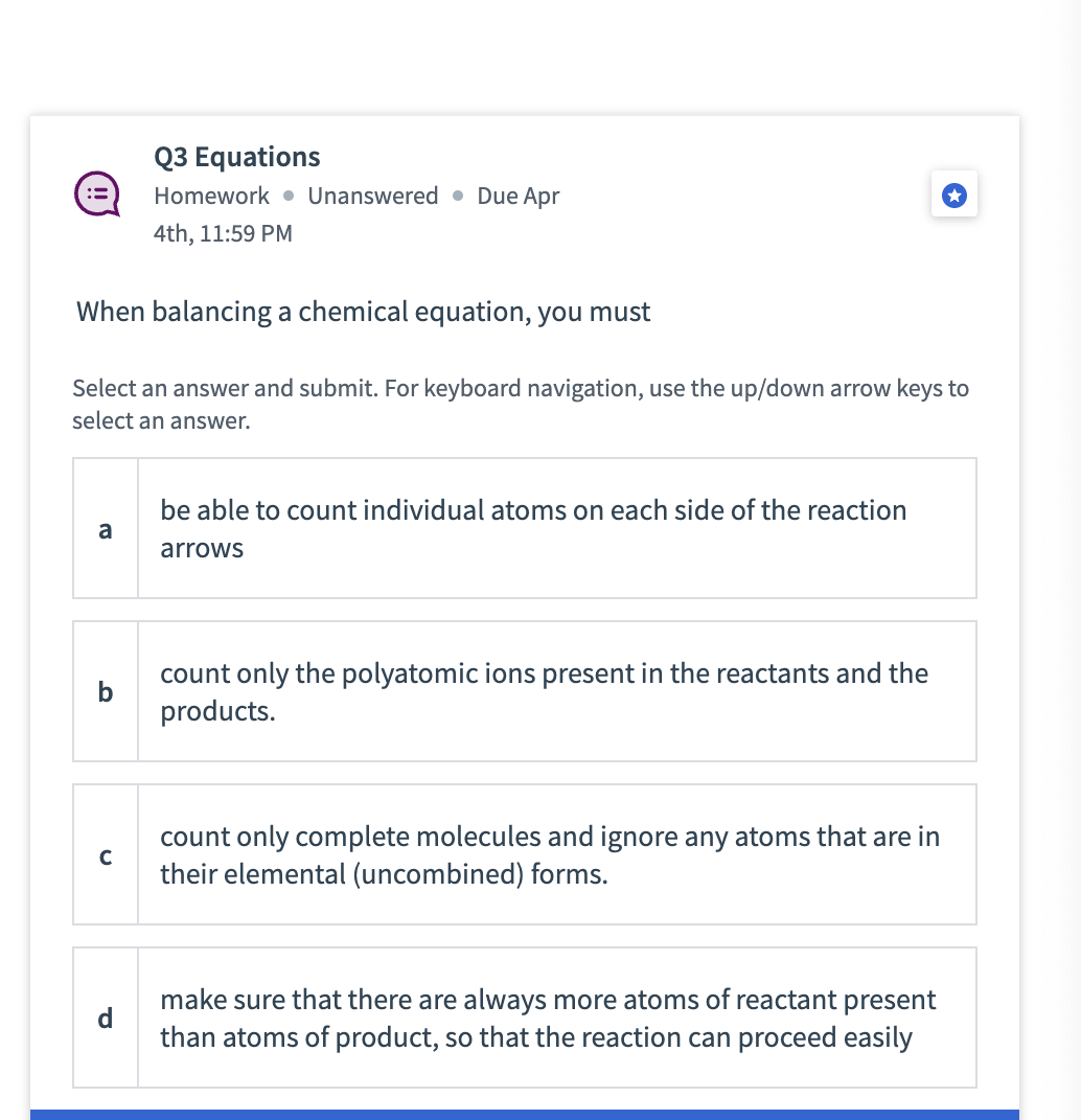 Solved Q3 ﻿EquationsHomework * ﻿Unanswered * ﻿Due | Chegg.com