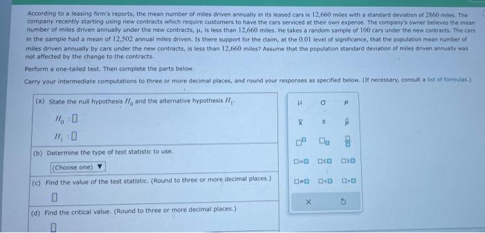 Solved According to a feasing firm's reports, the mean | Chegg.com