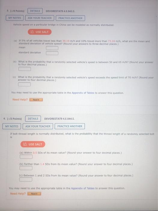 Solved 2. [0/6 Points) DETAILS PREVIOUS ANSWERS DEVORESTAT9 | Chegg.com