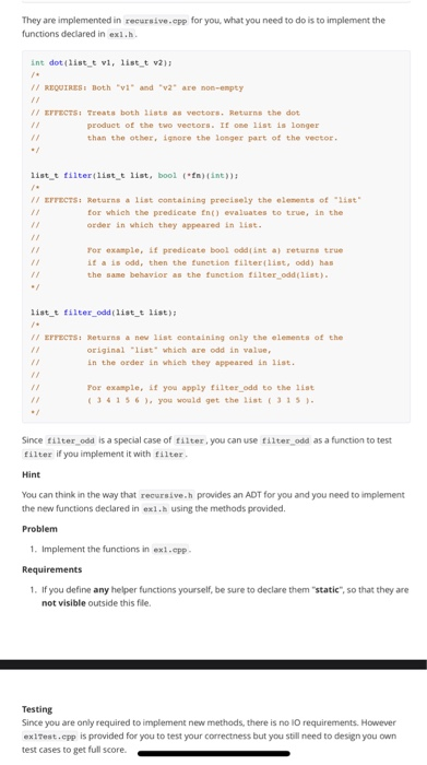 Solved Ex. 1 List Related Topics: ADT, list. A "list" is a | Chegg.com