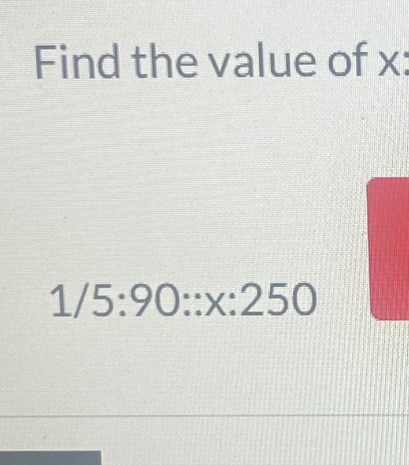 Solved Find the value of x | Chegg.com