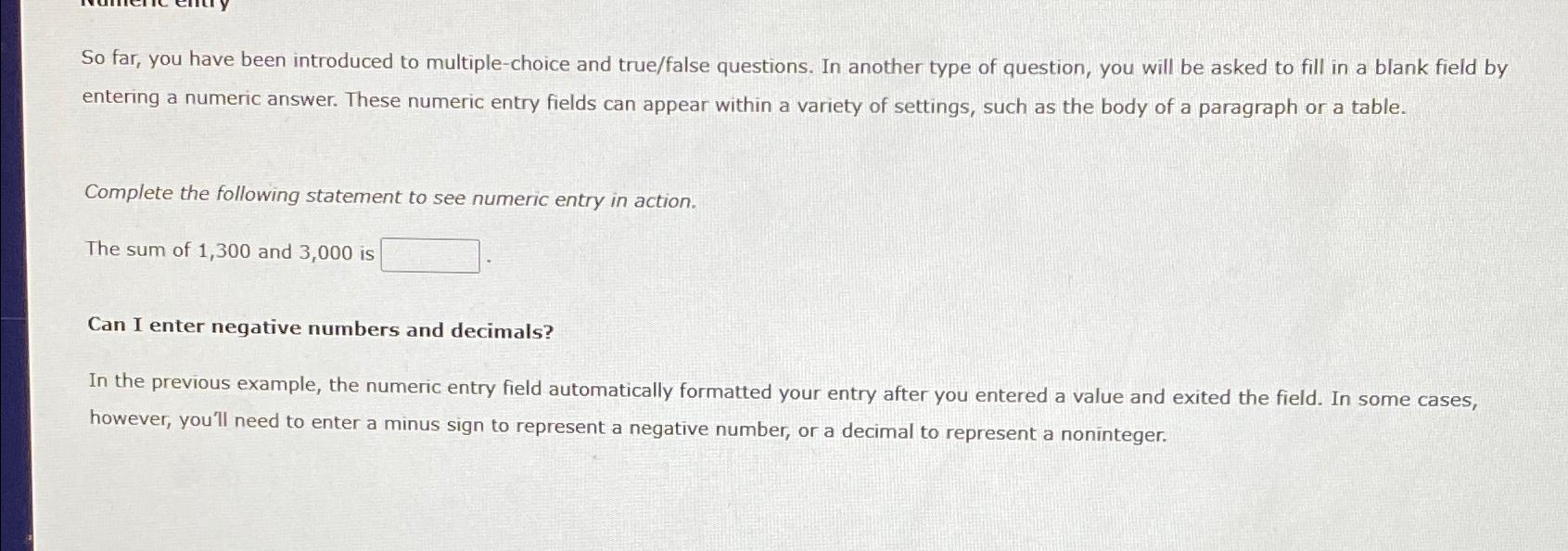 Solved So far, you have been introduced to multiple-choice | Chegg.com