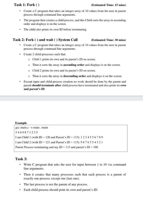 Solved Task 1: Fork ( ) (Estimated Time: 15 mins) - Create a | Chegg.com