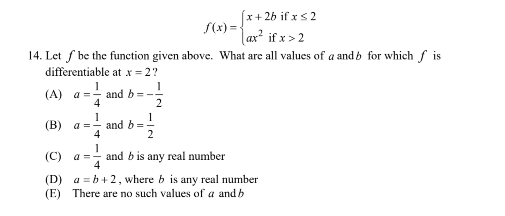 Solved Let f ﻿be the function given above. What are all | Chegg.com