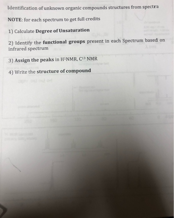 Solved Identification of unknown organic compounds | Chegg.com