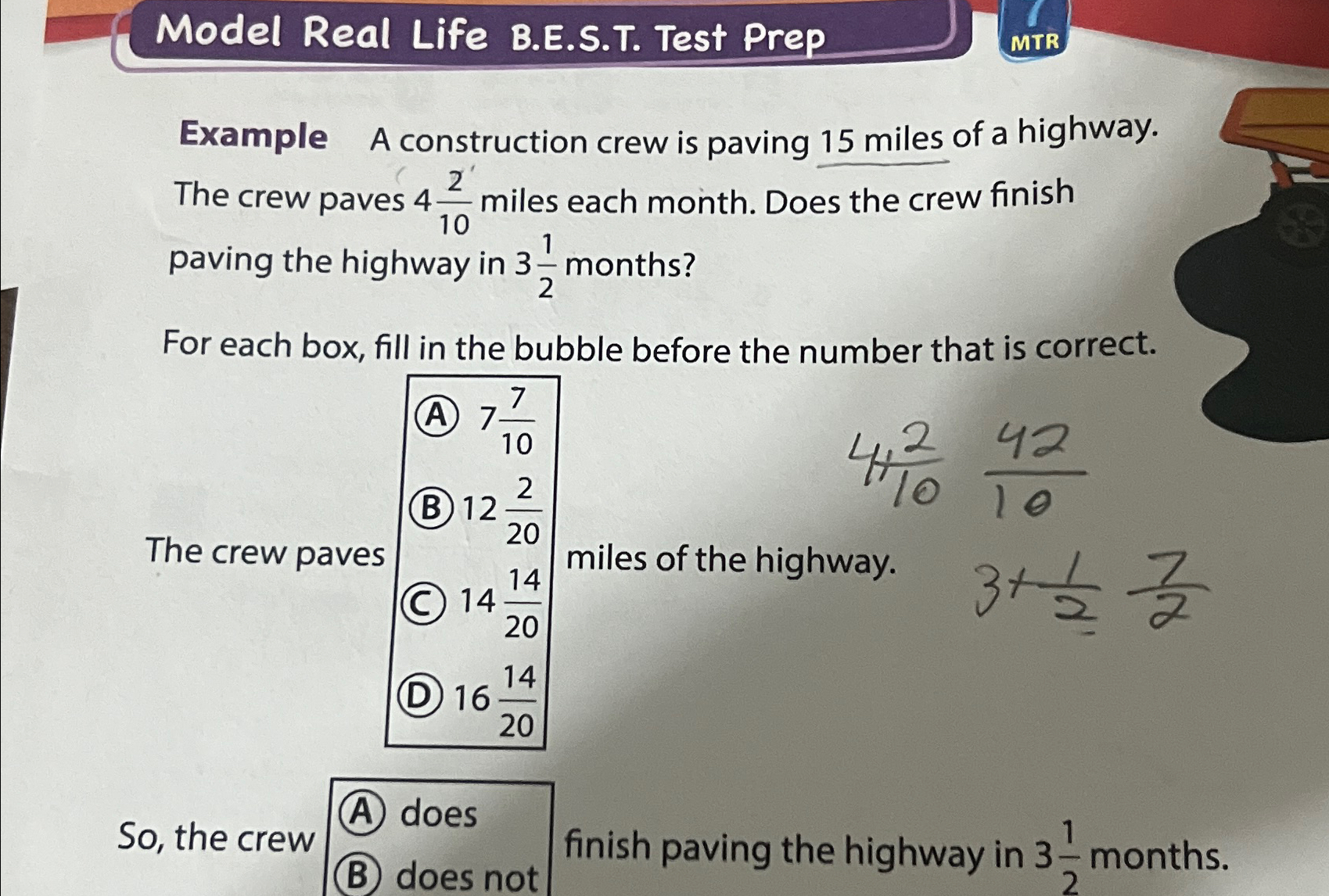 Solved Model Real Life B.E.S.T. ﻿Test PrepExample A | Chegg.com