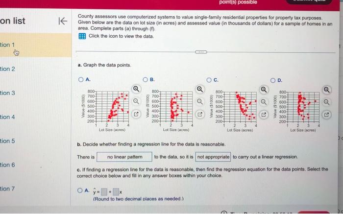 list County assessors use computerized systems to | Chegg.com