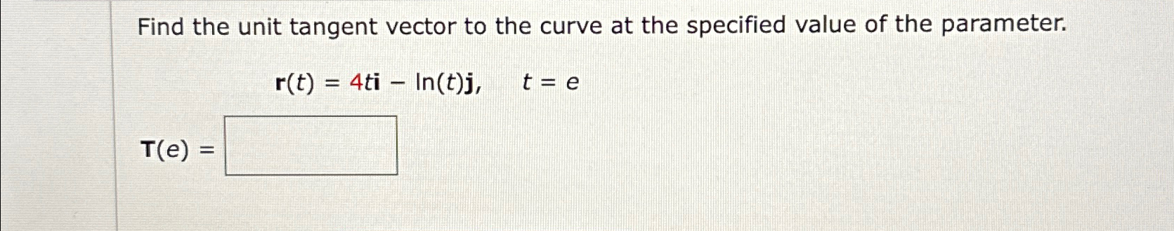 Solved Find the unit tangent vector to the curve at the | Chegg.com