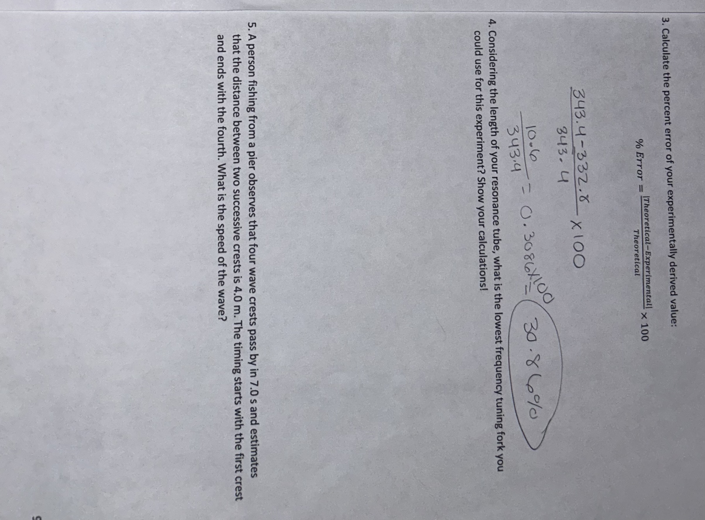 Solved Calculate the percent error of your experimentally | Chegg.com