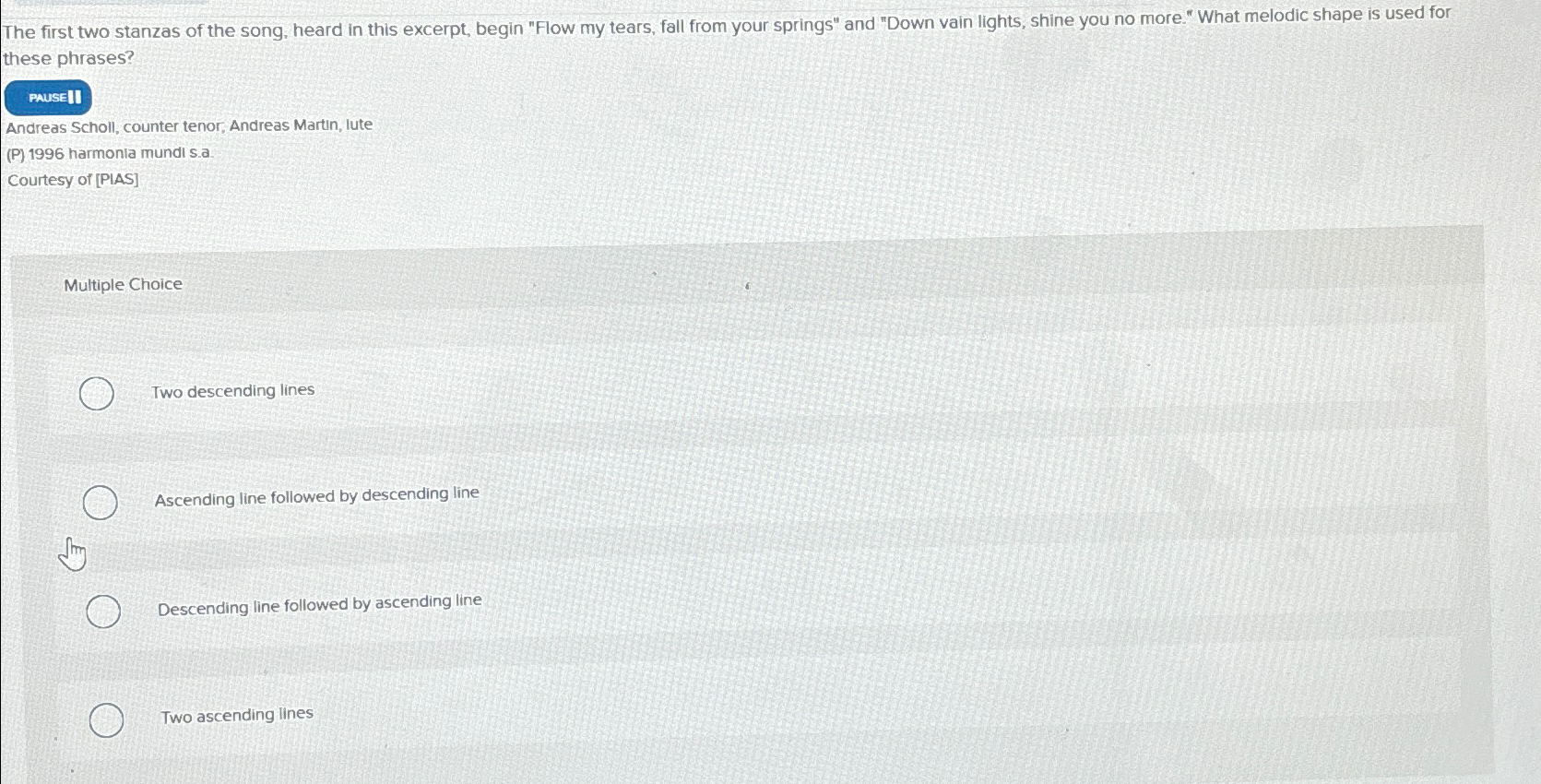 Solved The first two stanzas of the song, heard in this | Chegg.com