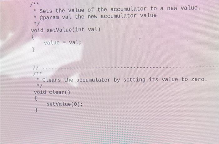 Solved 1/ - This class represents a simple calculator that | Chegg.com