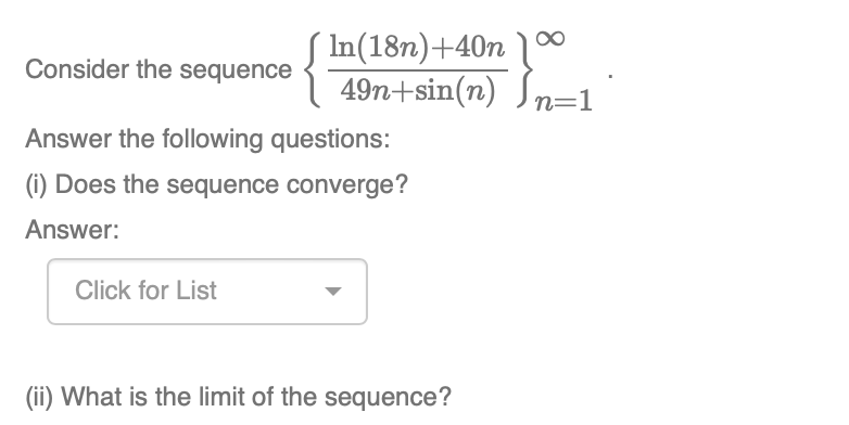 Solved Consider the sequence | Chegg.com