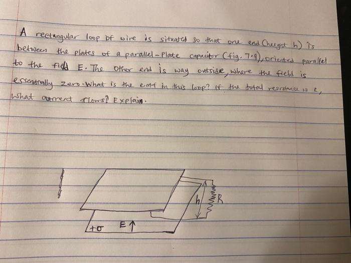 Solved A rectangular loop of wire is situated so that one | Chegg.com