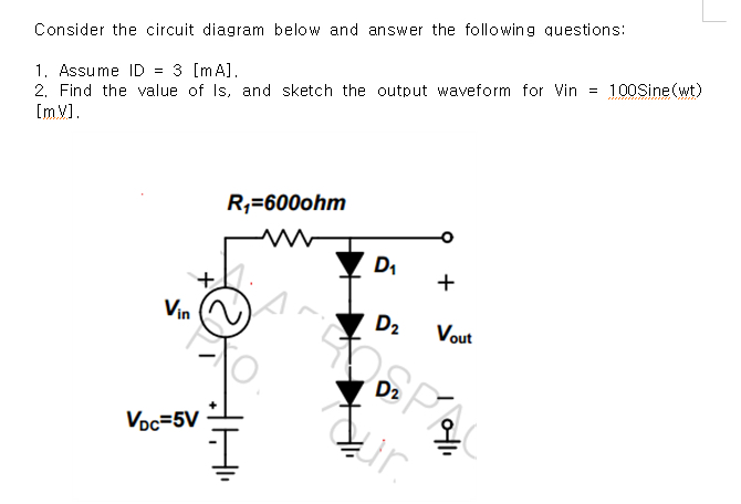 Solved Consider the circuit diagram below and answer the | Chegg.com