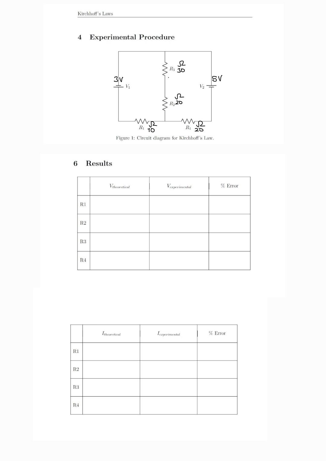 Solved 1. For the circuit, use equations 1 and 2 to write a | Chegg.com