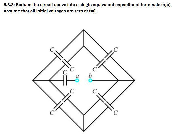 Solved 5.3.3: Reduce the circuit above into a single | Chegg.com