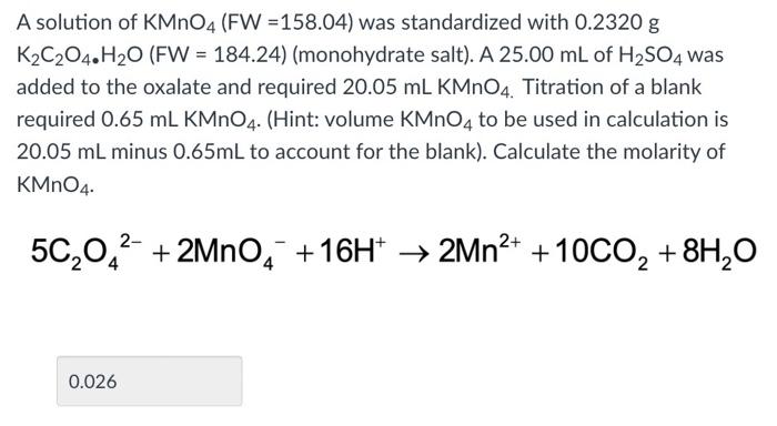 Solved Calculate the concentration of Fe(NH4)2(SO4)2 in %w/w | Chegg.com
