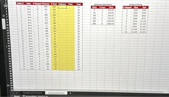 Solved (1.3) Use the VLOOKUP function in cell G3 ) to | Chegg.com