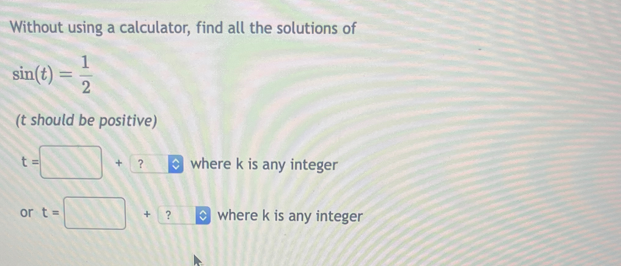 Solved Without using a calculator, find all the solutions | Chegg.com