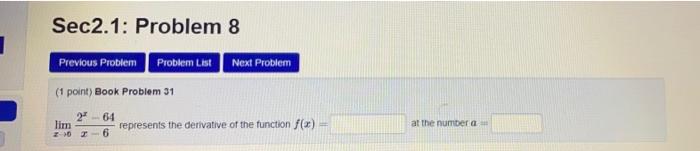 Solved Sec2 1 Problem 8 Previous Problem Problem List Next