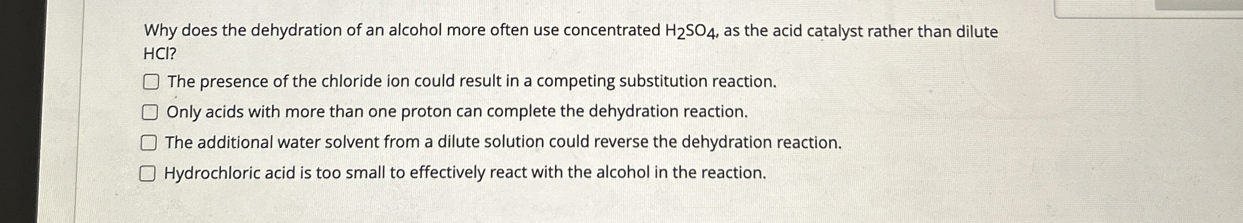 High Quality SOLUTION Why does the dehydration of an alcohol more often ...