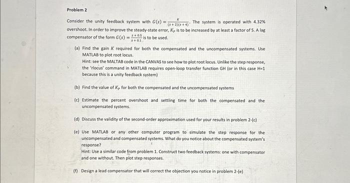 Solved Figure 1 A block diagram for Problem 1 and 2Consider | Chegg.com Solved Figure 1 A block diagram for Problem 1 and 2Consider | Chegg.com