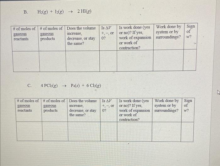 Solved Useful equations: ΔE=q+ww=−PΔV 1. Consider the | Chegg.com