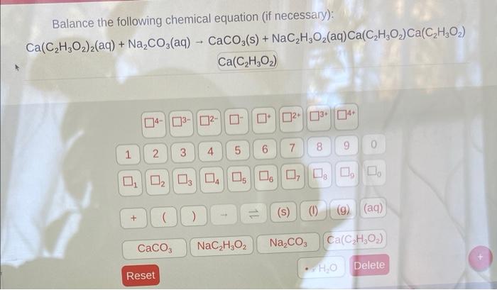 Solved Balance the following chemical equation (if | Chegg.com