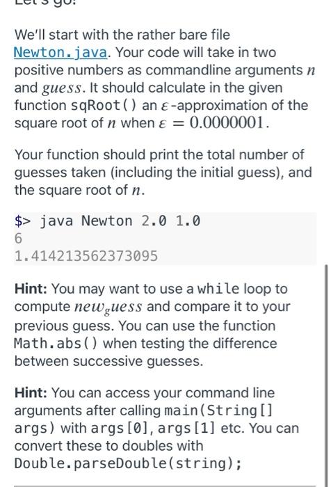 Solved Implement Newton's method to give an approximation of | Chegg.com