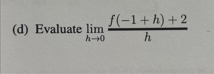 Solved im→0hf(−1+h)+21. (12 points) Use the graph of y=f(x) | Chegg.com