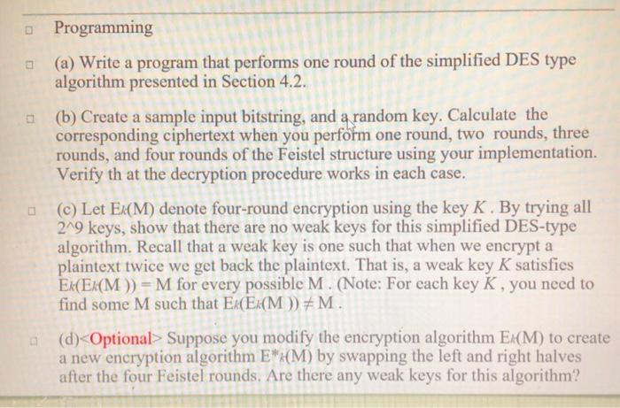 Solved Programming A Write A Program That Performs One