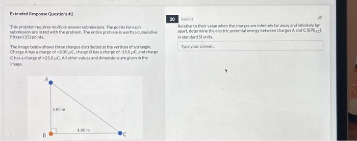 Solved Extended Response Questions 42 This problem requires | Chegg.com