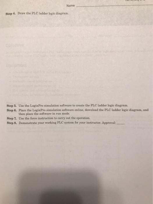 Solved LAB ACTIVITY 6-15 LOGIXPRO LAB Using the Force | Chegg.com