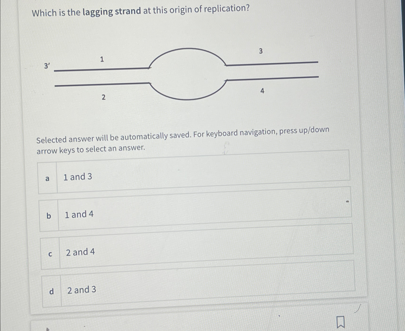 Solved Which is the lagging strand at this origin of | Chegg.com