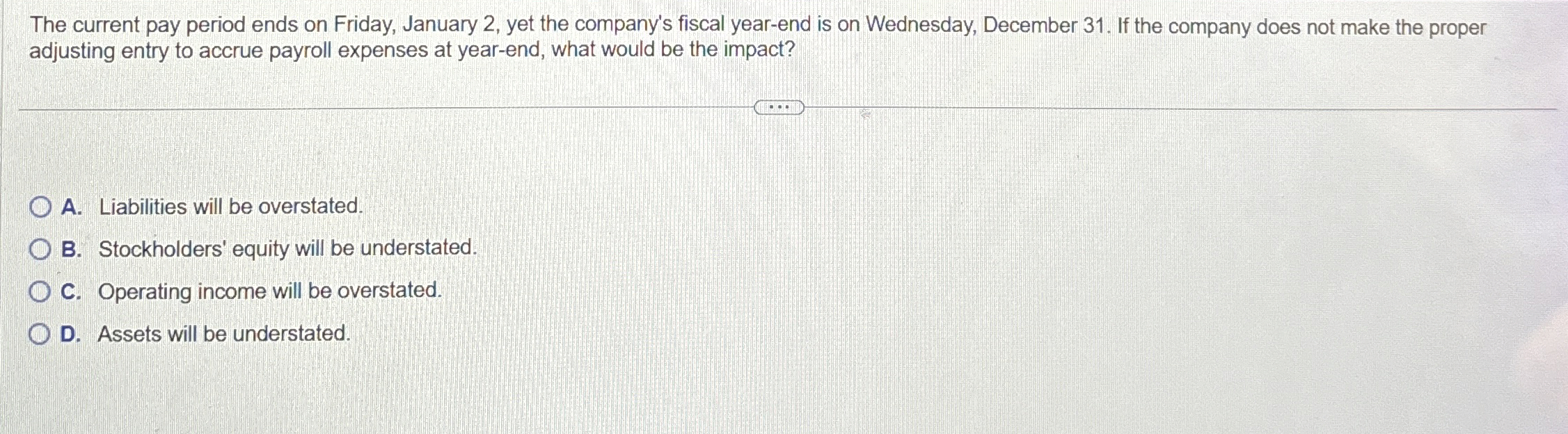 Solved The current pay period ends on Friday, January 2, | Chegg.com