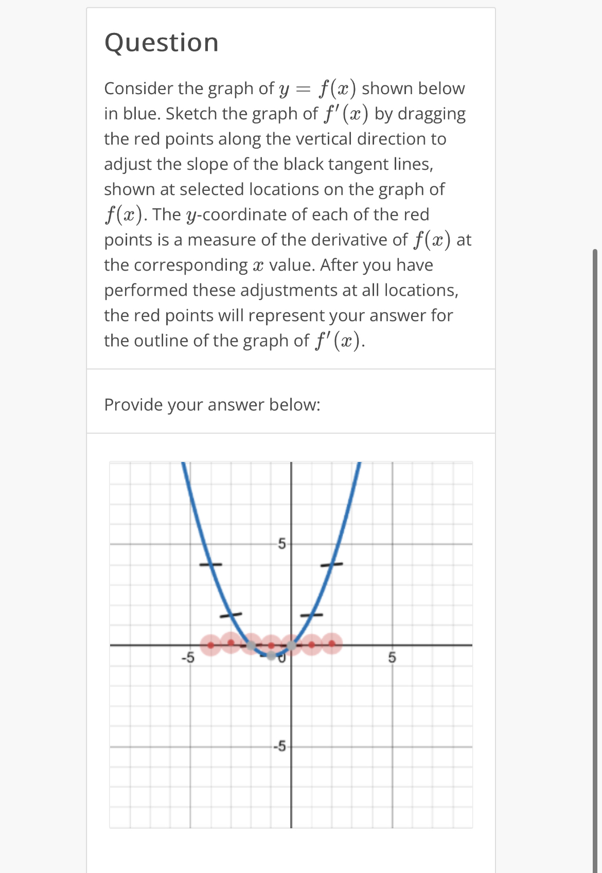Solved QuestionConsider the graph of y=f(x) ﻿shown below in | Chegg.com