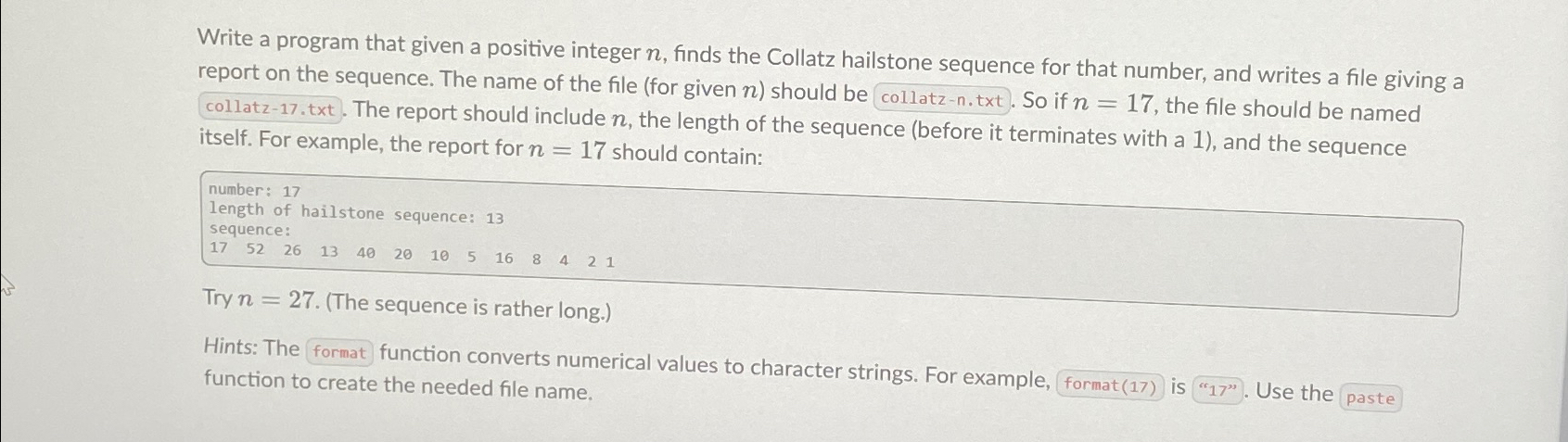 Solved Use R programmingWrite a program that given a | Chegg.com