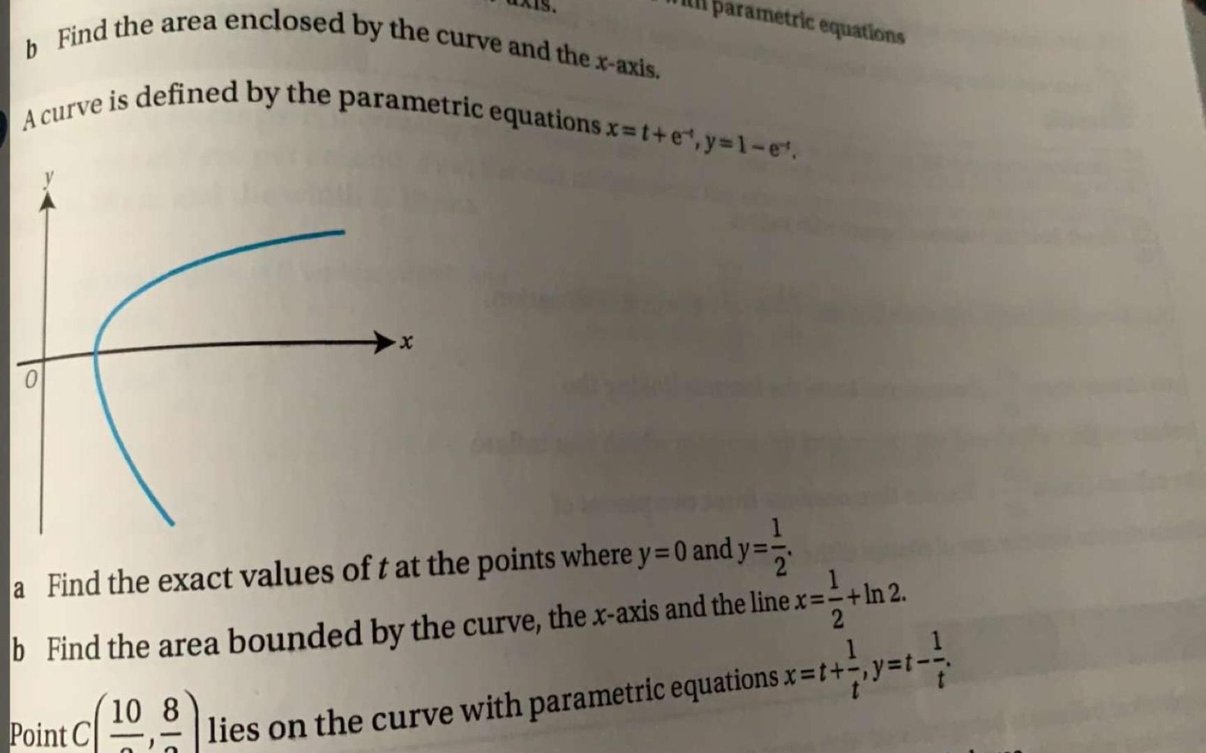 Solved parametric equations b Find the area enclosed by the | Chegg.com