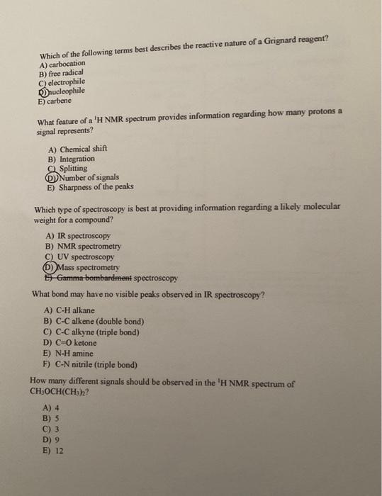Solved Which of the following terms best describes the | Chegg.com