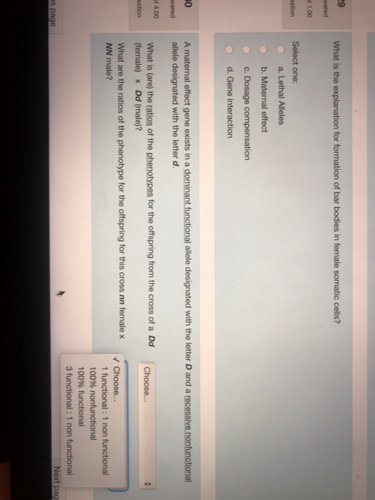 Solved What is the explanation for formation of bar bodies | Chegg.com