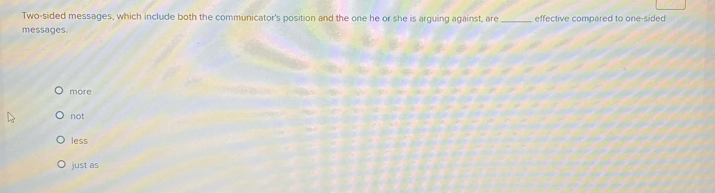 Solved Two-sided messages, which include both the | Chegg.com