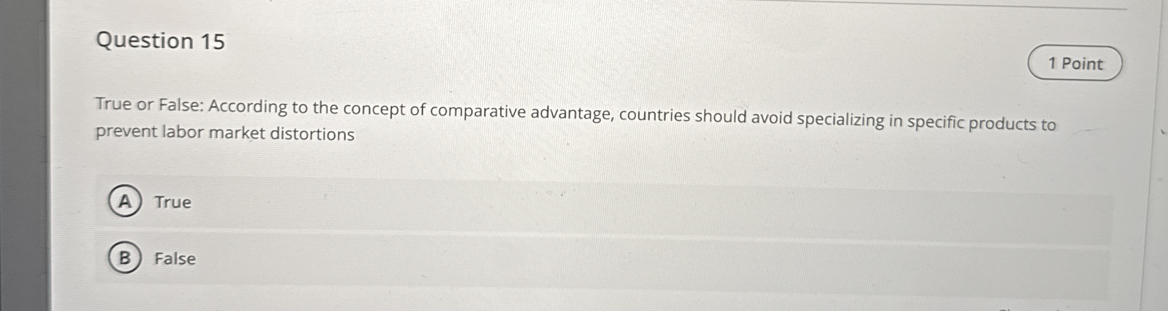 Solved Question 151 ﻿PointTrue or False: According to the | Chegg.com