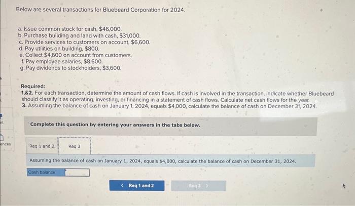 Solved Exercise 4-15 (Algo) Calculate net cash flows (LO4-7) | Chegg.com