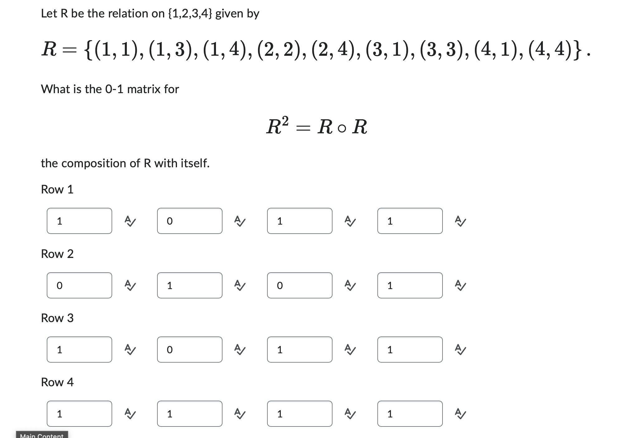 Solved Let R ﻿be the relation on {1,2,3,4} ﻿given | Chegg.com