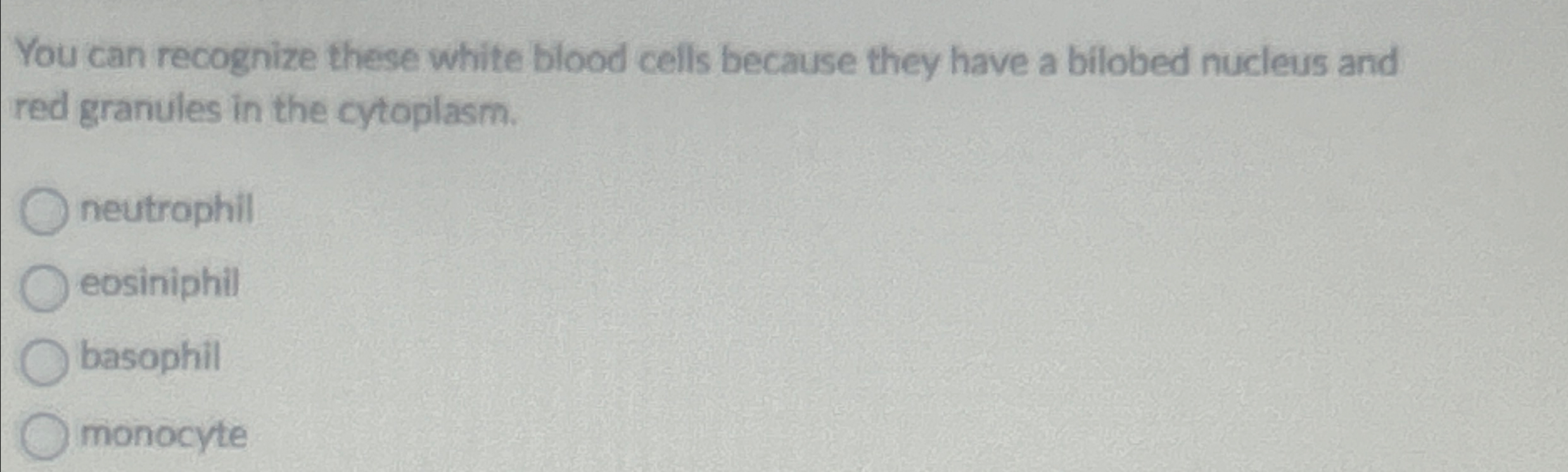 Solved You can recognize these white blood cells because | Chegg.com