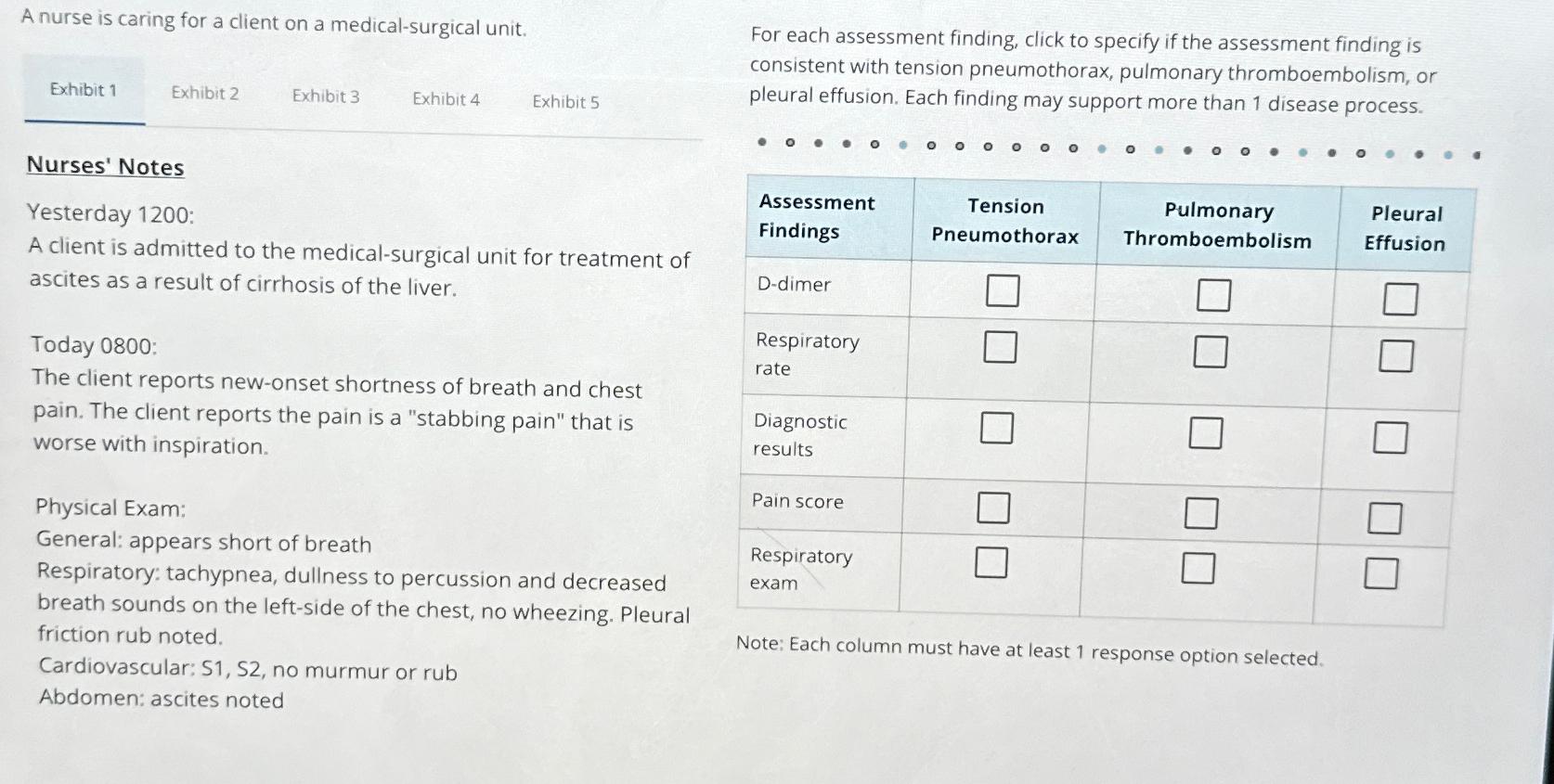 Solved A nurse is caring for a client on a medical-surgical | Chegg.com