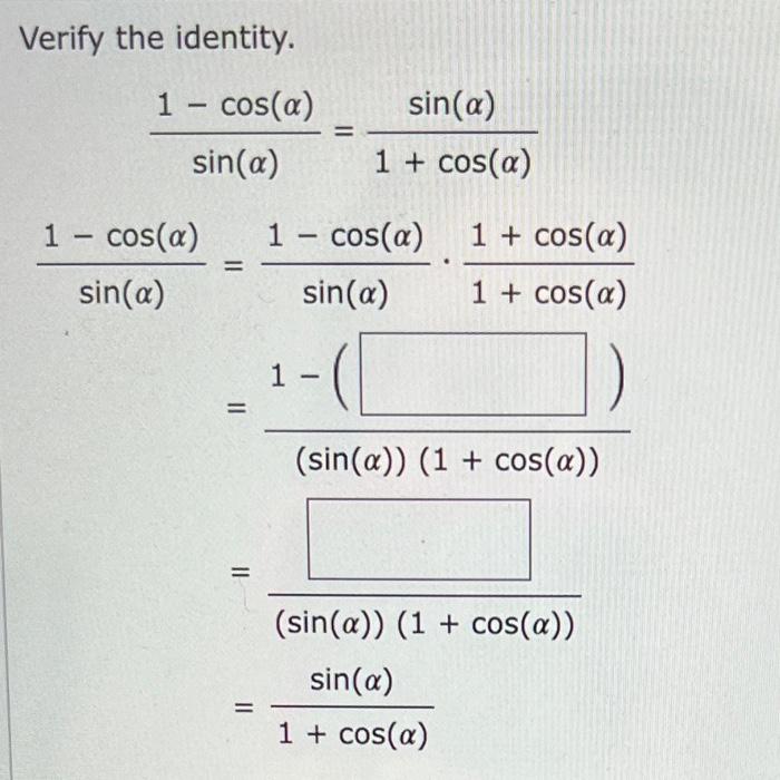 Solved Verify the identity. 2cos2(x)−1=1−2sin2(x) =2−()−1 | Chegg.com