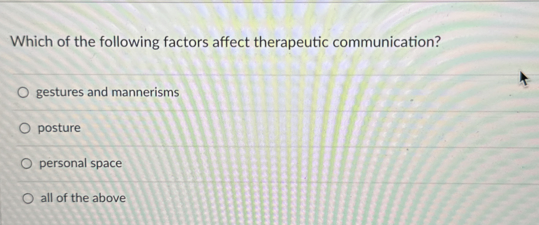 Solved Which of the following factors affect therapeutic | Chegg.com