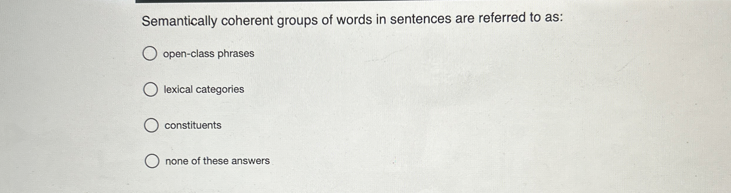 Solved Semantically coherent groups of words in sentences | Chegg.com